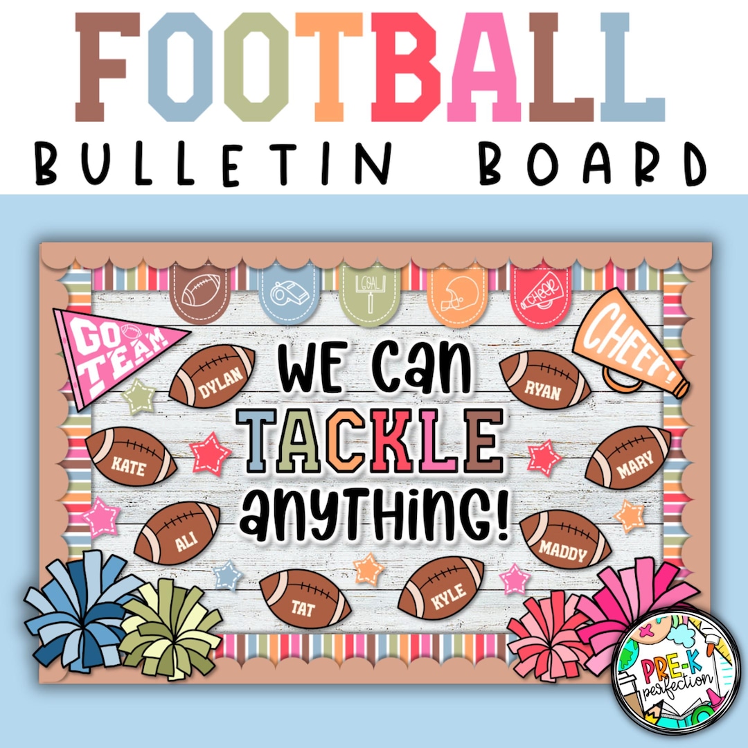 Football Bulletin Board Kit: Classroom Decor (digital Download) - Etsy