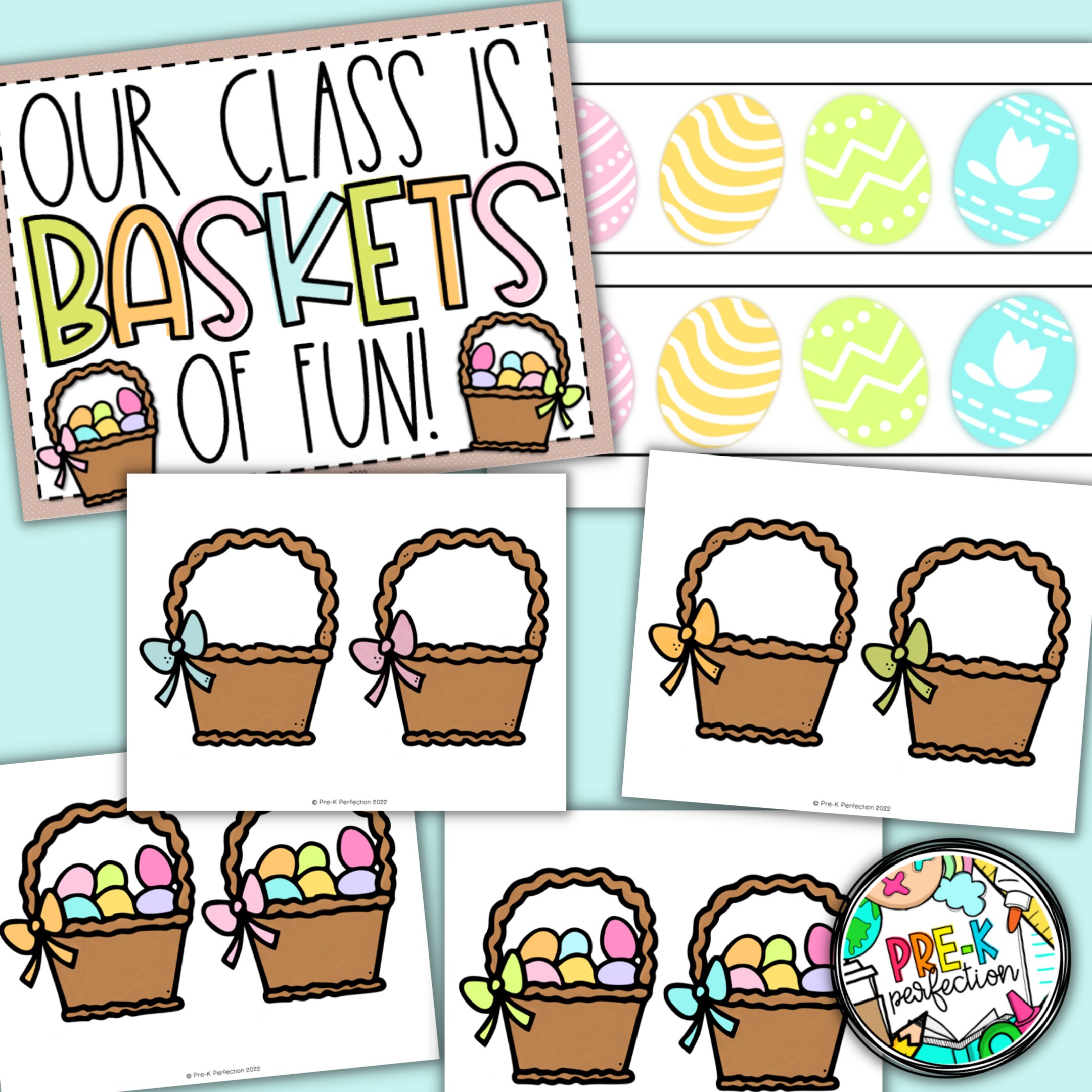 Easter Basket Bulletin Board | Our Class is Baskets of Fun! | Digital ...