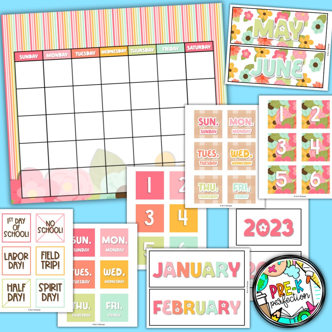 Garden Classroom Decor | Calendar/weather Set | Morning Meeting Routine ...
