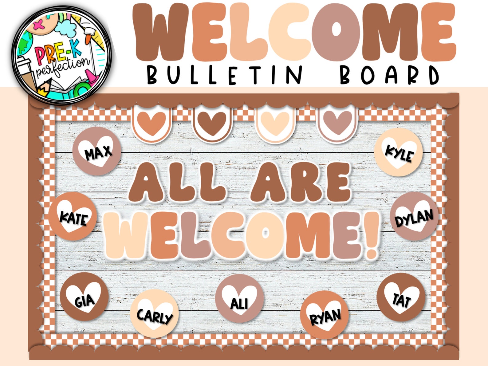 All Are Welcome Bulletin Board Inclusive Classroom Bulletin Board Boho ...