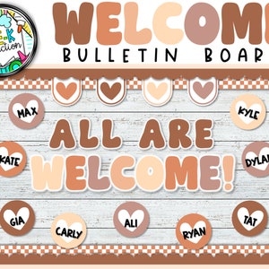 All Are Welcome Bulletin Board | Inclusive Classroom Bulletin Board ...