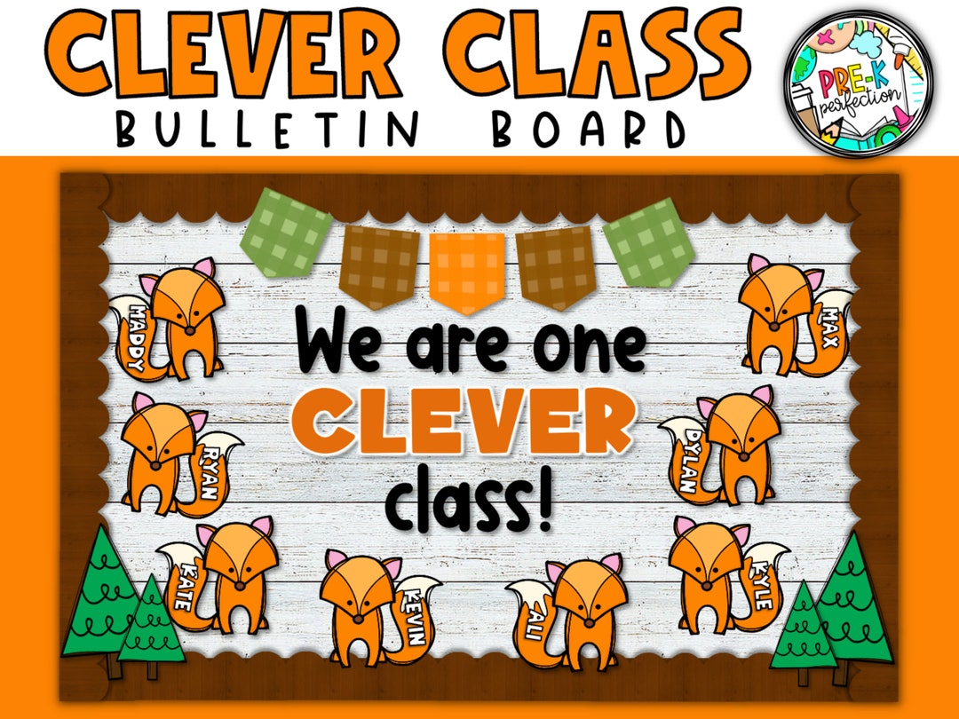 Forest Fox Classroom Bulletin Board Kit (digital Download) - Etsy