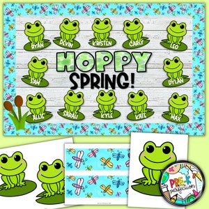 Frog Bulletin Board Decor: Hoppy Spring Classroom (digital Product) - Etsy