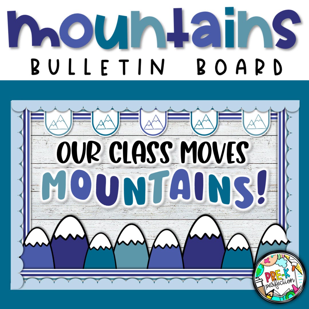 Mountain Bulletin Board, Move Mountains, Just Keep Climbing, Wilderness ...