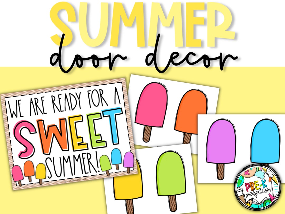 Summer Door Decor | Easy to Use | Digital Product | Sailboats, Fish ...