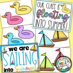 Summer Door Decor | Easy to Use | Digital Product | Sailboats, Fish ...