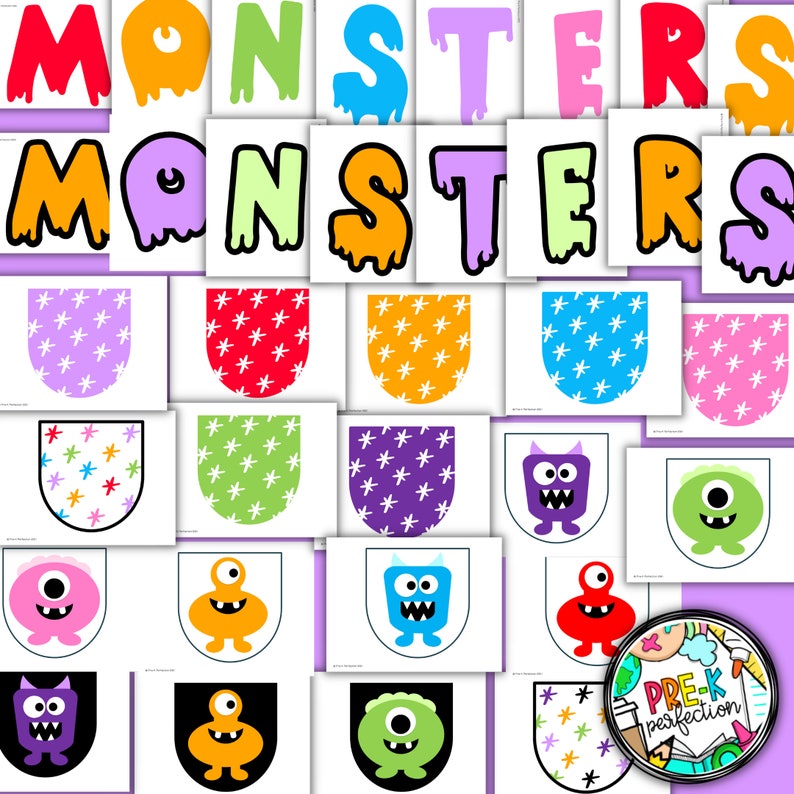 Halloween Monster Bulletin Board Halloween Bulletin Board - Etsy