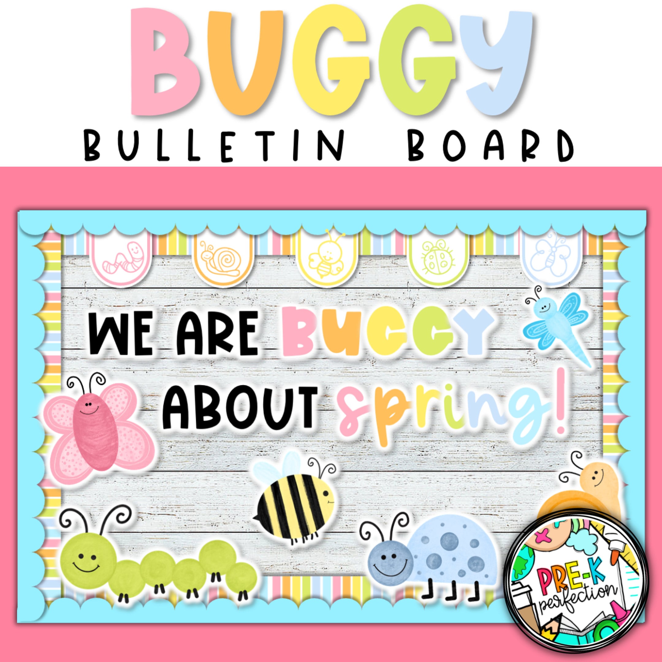 Spring Bug Bulletin Board Decor (digital Download) - Etsy