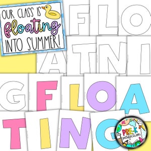 Floating Into Summer Bulletin Board: Ducky Floaties (digital Download ...
