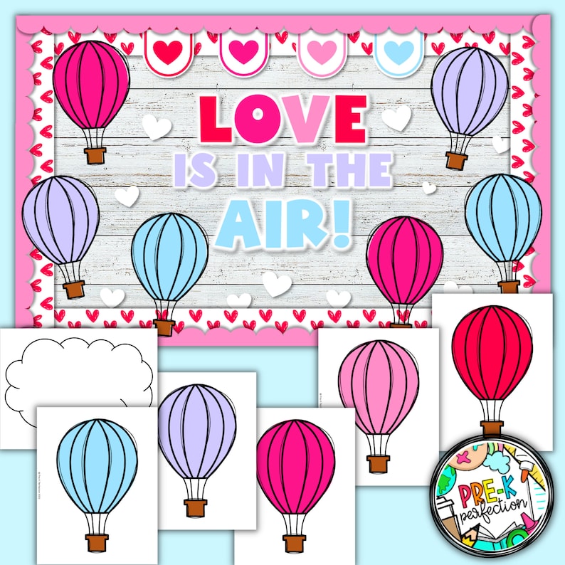 Love is in the Air Bulletin Board Valentine's Day - Etsy