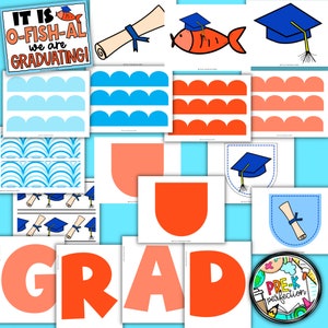 GRADUATION Bulletin Board | End of Year Decor | It's O-fish-al We Are ...