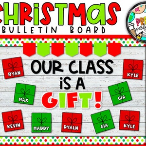 Christmas Gifts Bulletin Board | Holiday Bulletin Board | Digital ...