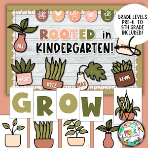 BOHO Plants Bulletin Board | Back to School Decor | Plant Classroom ...