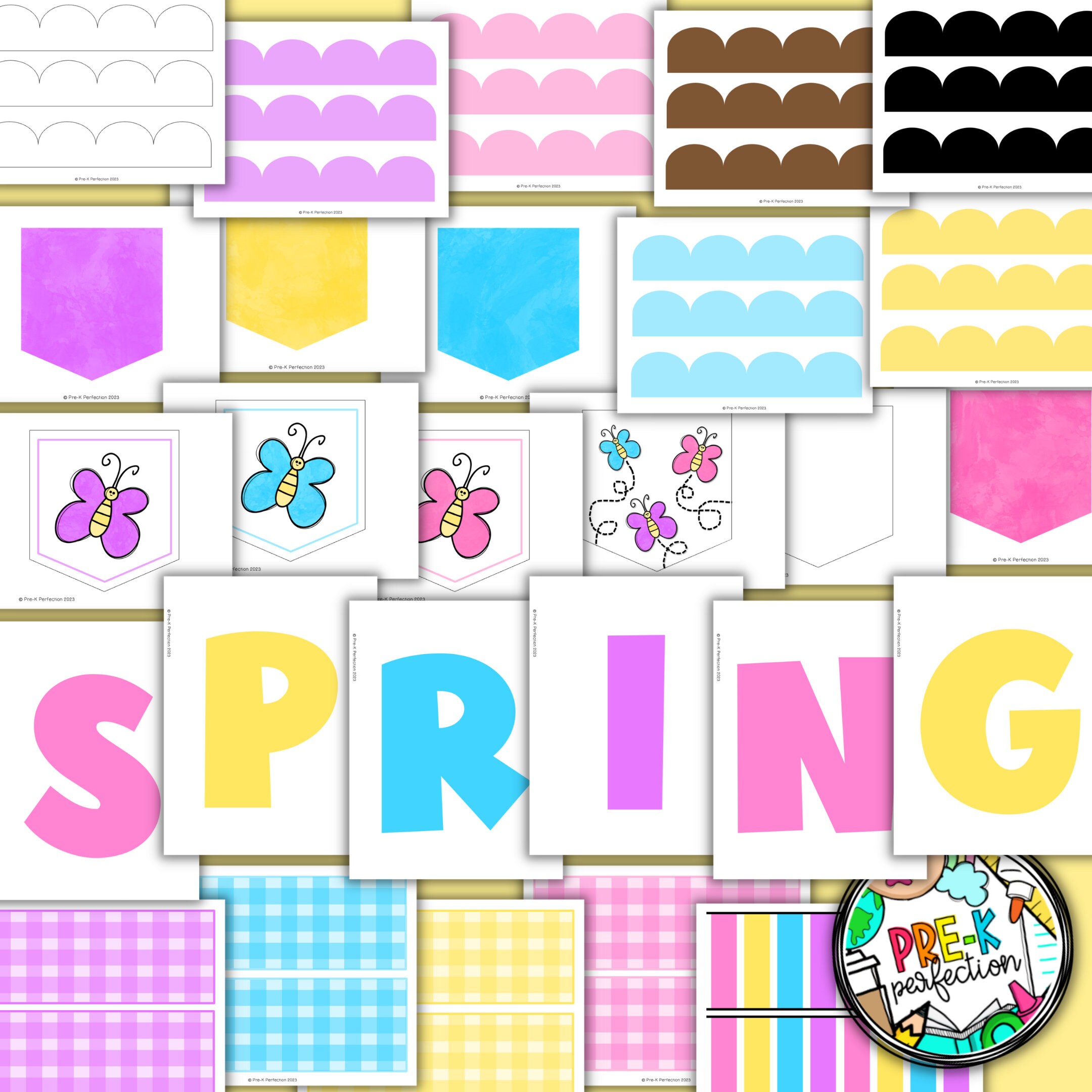 Spring Birds Bulletin Board Decor (digital Download) - Etsy