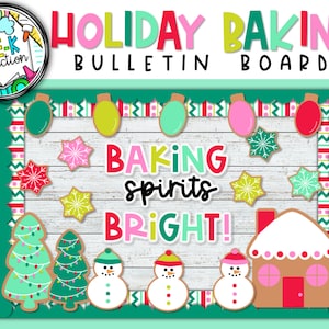Christmas Cookie Bulletin Board Kit: Holiday Classroom Decor (digital ...