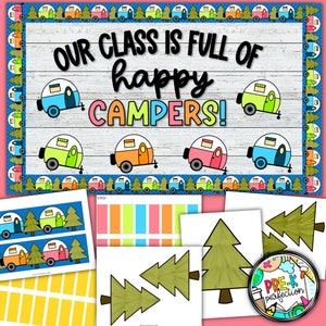 Vintage Camper Summer Bulletin Board | Camping Bulletin Board | Digital ...