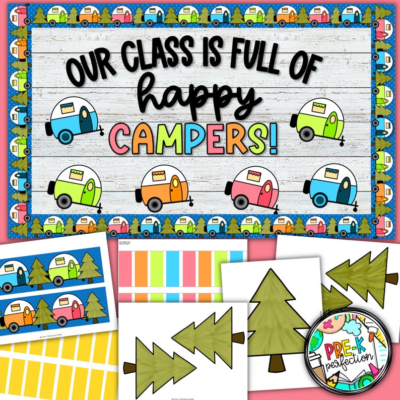 Vintage Camper Summer Bulletin Board Camping Bulletin Board - Etsy