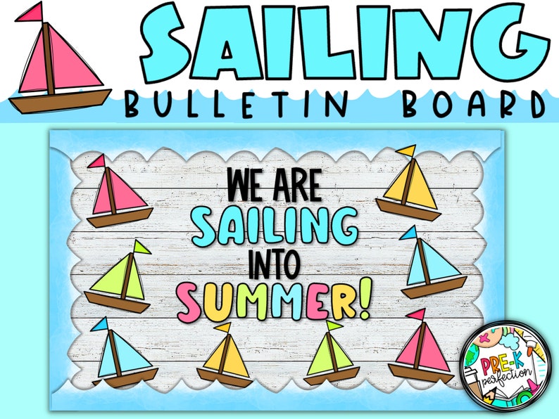Summer Bulletin Board Sailing Into Summer Bulletin Board - Etsy
