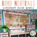 Boho Neutrals Classroom Decor Bundle: Earthy Plant Theme (digital ...