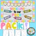 Back to School Crayon Bulletin Board Kit: Rainbow Classroom Decor ...