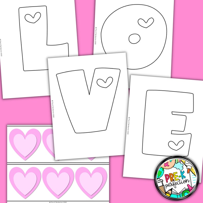 Heart Cactus Valentine's Day Bulletin Board Love Grows - Etsy