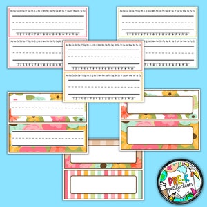 Garden Classroom Decor | Desk Name Plates | Flower Garden Decor - Etsy