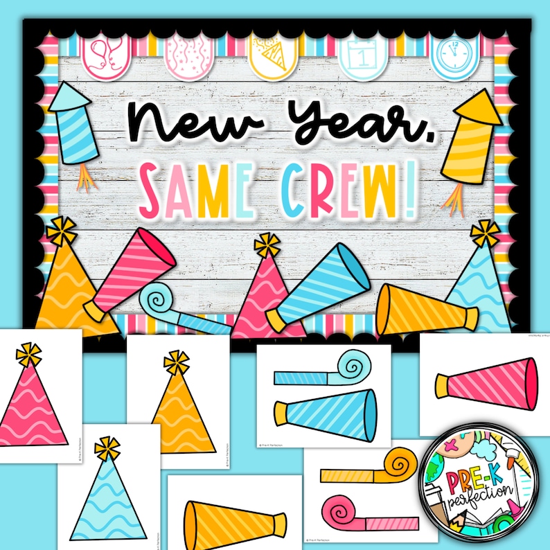 Happy New Year Bulletin Board Kit: Classroom Decor (digital Download ...
