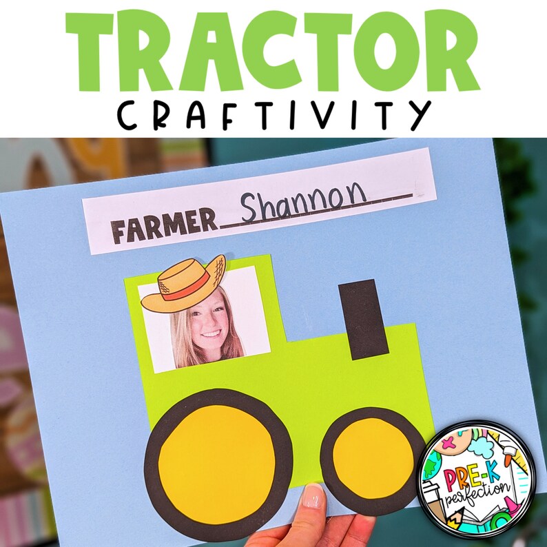 Tractor Bulletin Board Decor: Farm Craftivity Bundle (digital Download ...