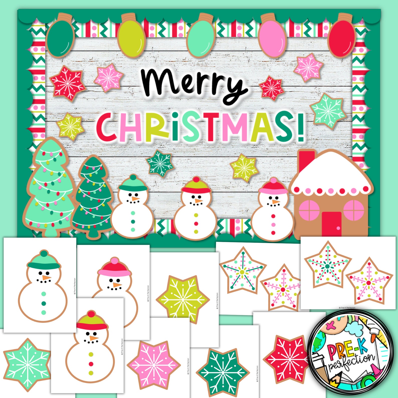 Christmas Cookie Bulletin Board Kit: Holiday Classroom Decor (digital ...
