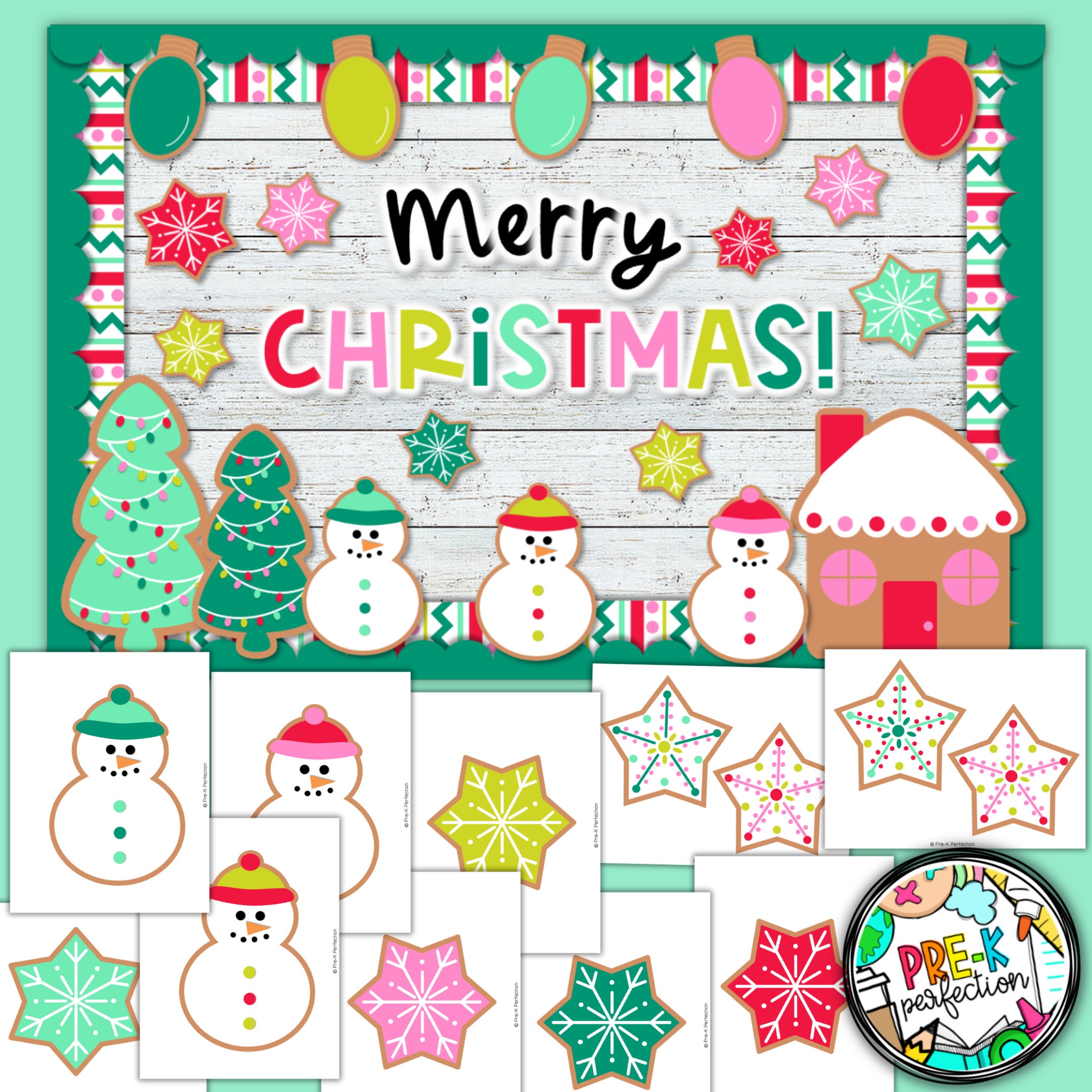 Christmas Cookie Bulletin Board Kit: Holiday Classroom Decor (digital ...