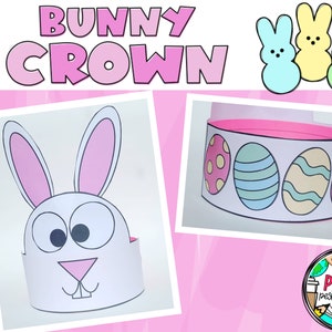 Bunny Paper Crown | Easter Bunny DIY Hat | Digital Product - Etsy