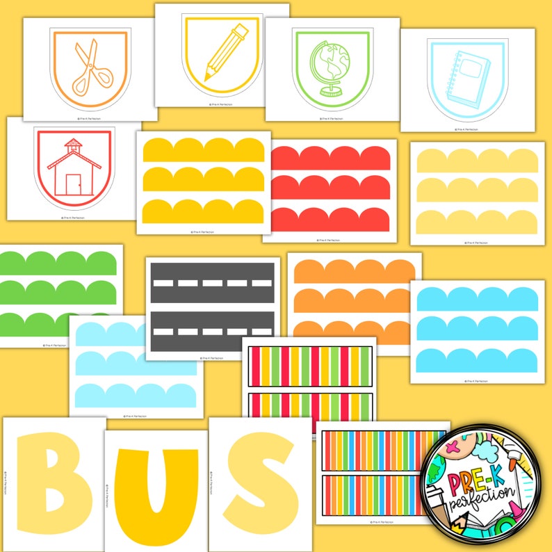 School Bus Bulletin Board: Back to School Decor (digital Download) - Etsy