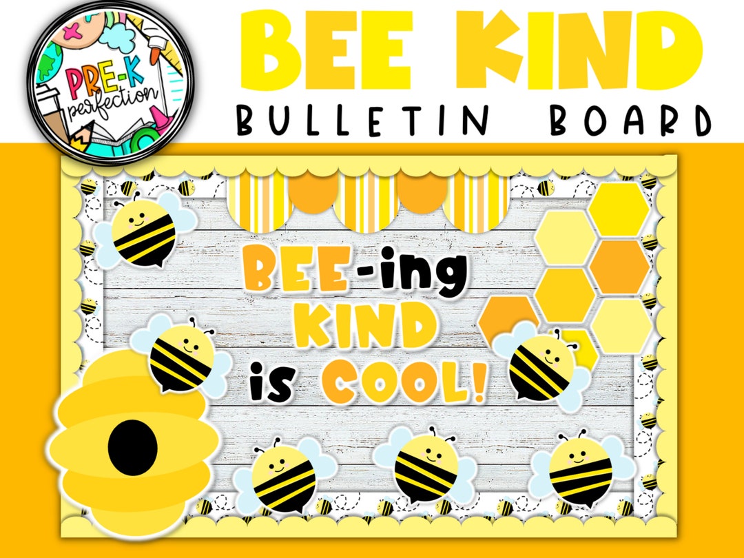 Bee Kind Bulletin Board | Spring Honey Bee Bulletin Board | Kindness ...