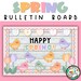 Spring Classroom Bulletin Board Kit: Easter Chicks & Tulips (digital ...