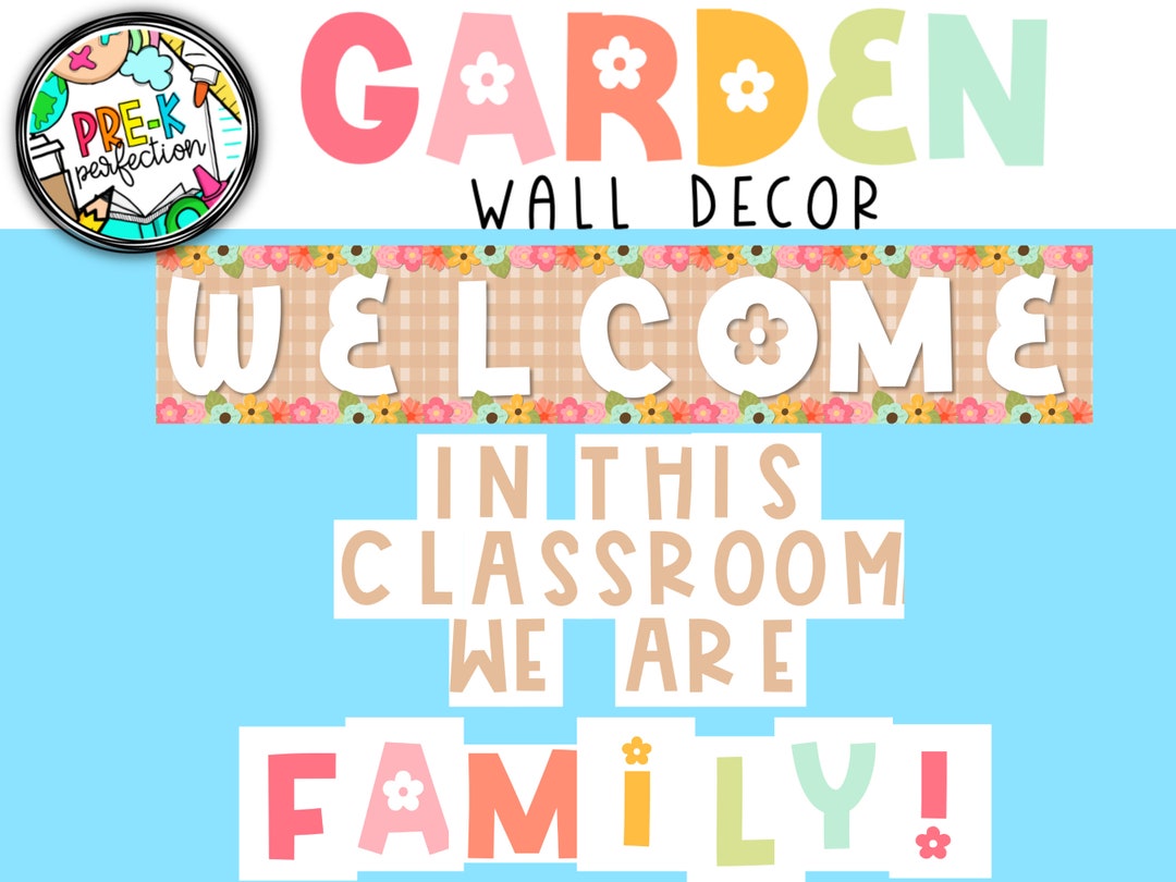 Garden Classroom Decor | Wall Decor | Wall Welcome Banners - Etsy