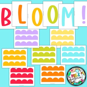 Spring Flowers Bulletin Board | Spring Has Sprung | Welcome Spring - Etsy