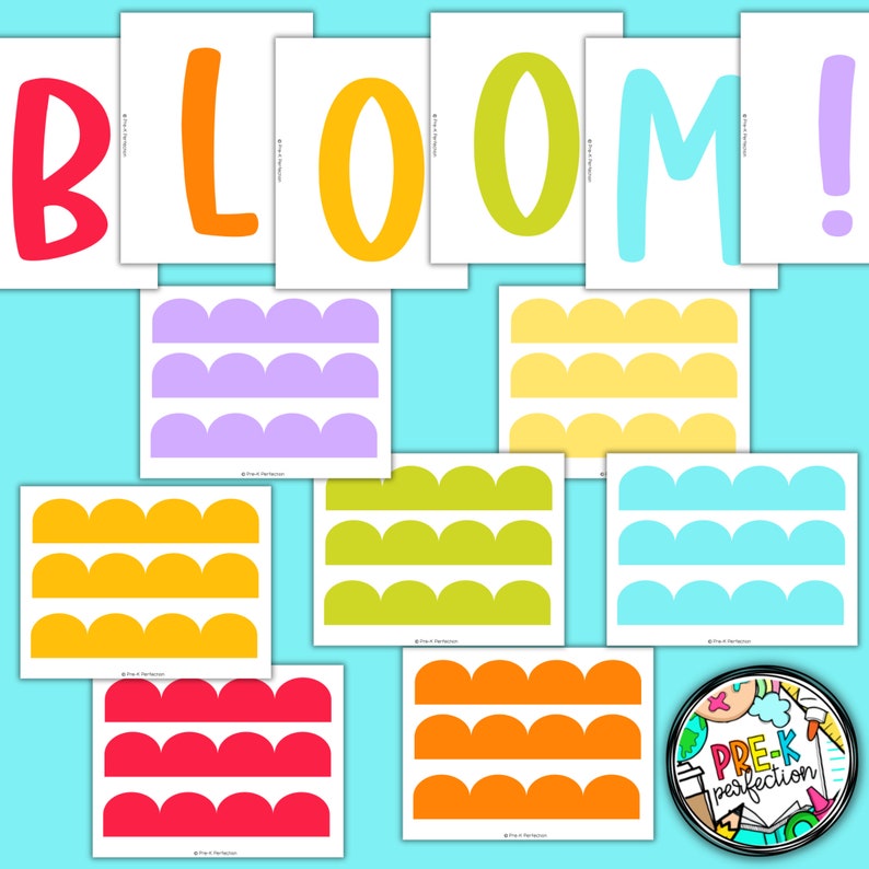 Spring Flowers Bulletin Board Kit: Classroom Decor (digital Download ...