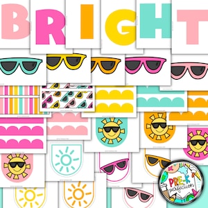 Sunglasses Summer Bulletin Board: End of Year Decor (digital Download ...