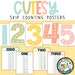CUTESY Classroom Decor Skip Counting Posters Pastel Doodle Decor ...