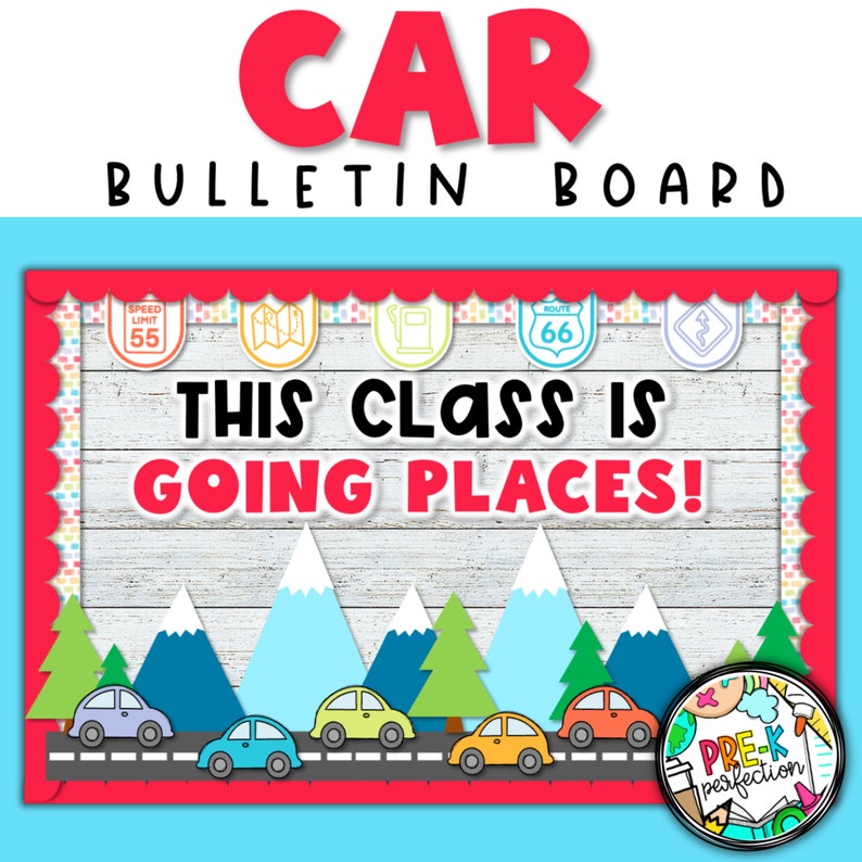 Car Transportation Bulletin Board: Classroom Decor (digital Download ...