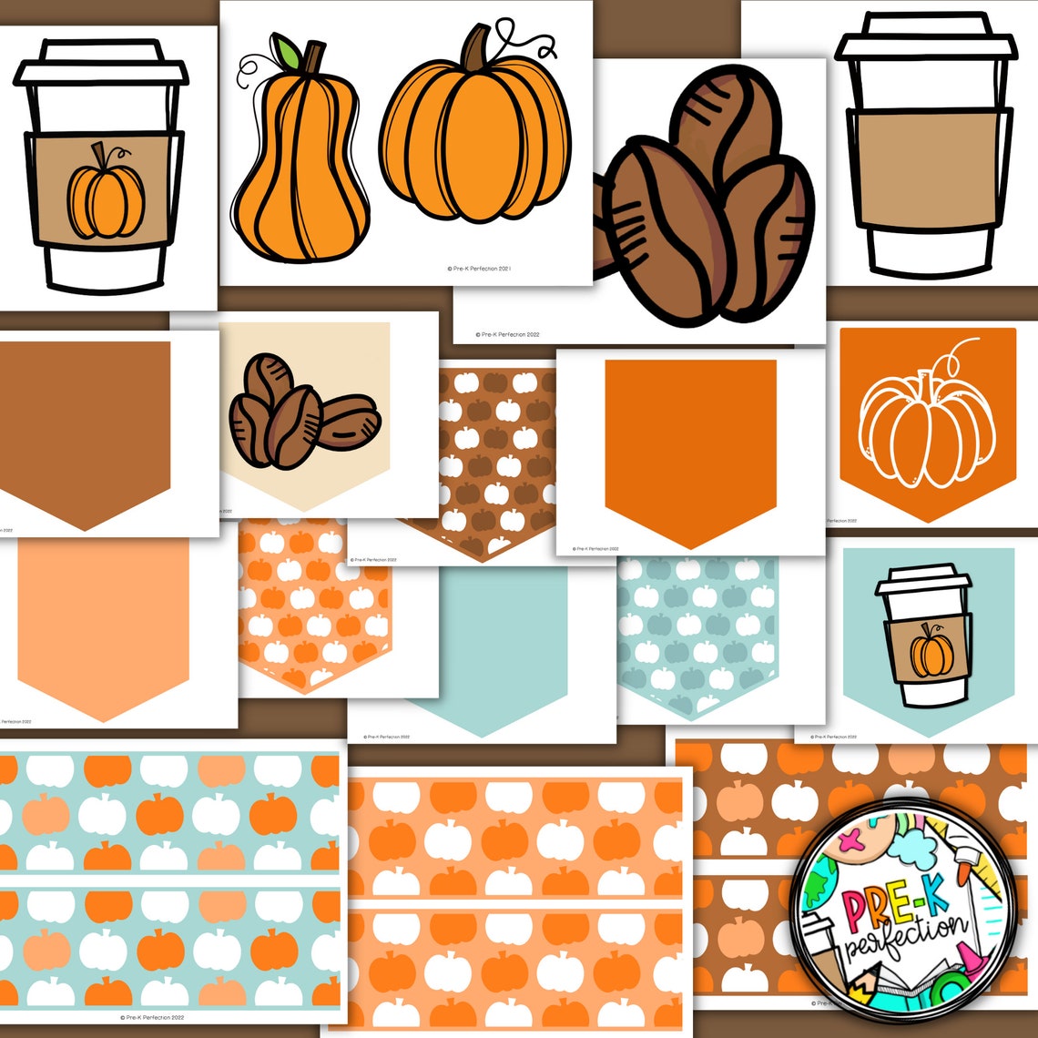 Pumpkin Spice Bulletin Board Pumpkin Latte Bulletin Board - Etsy