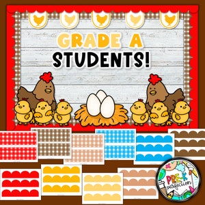 Chicken Bulletin Board | Farm Door Decor | Chicken Coop Decor - Etsy