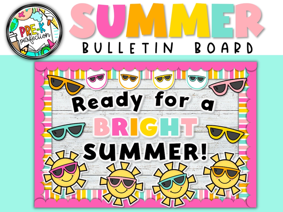 Sunglasses Summer Bulletin Board: End of Year Decor (digital Download ...
