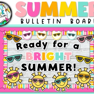 Sunglasses Summer Bulletin Board: End of Year Decor (digital Download ...