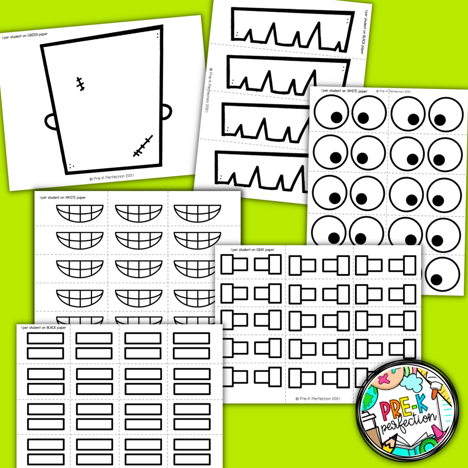 Frankenstein Halloween Bulletin Board Kit: Student Activity (digital ...