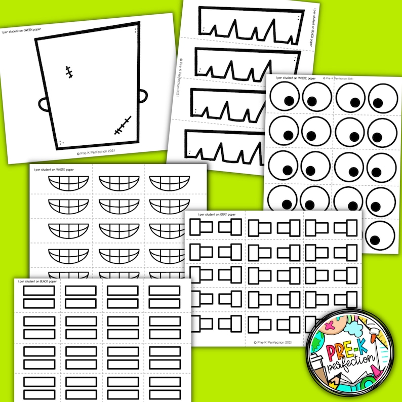Frankenstein Halloween Bulletin Board Kit: Student Activity (digital ...