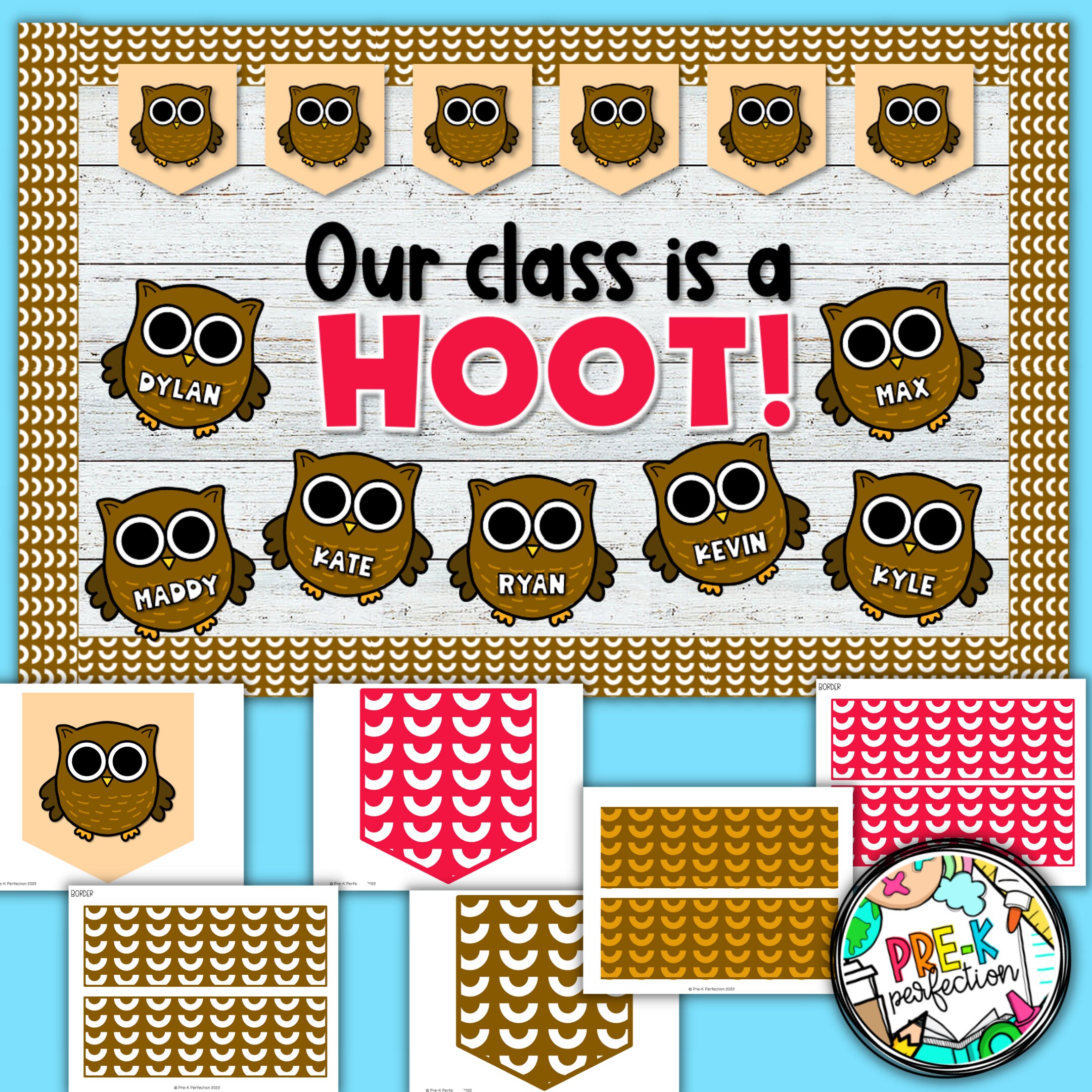 Baby Owl Classroom Bulletin Board Kit (digital Download) - Etsy