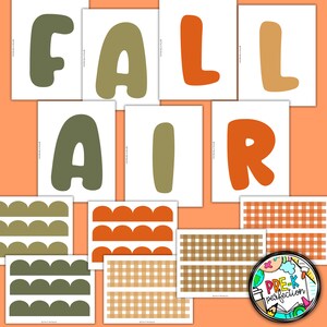 Fall Leaves Bulletin Board | Autumn Trees and Leaves Decor | Fall Scape ...