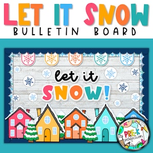Winter Bulletin Board: Let It Snow Classroom Decor (digital Download ...