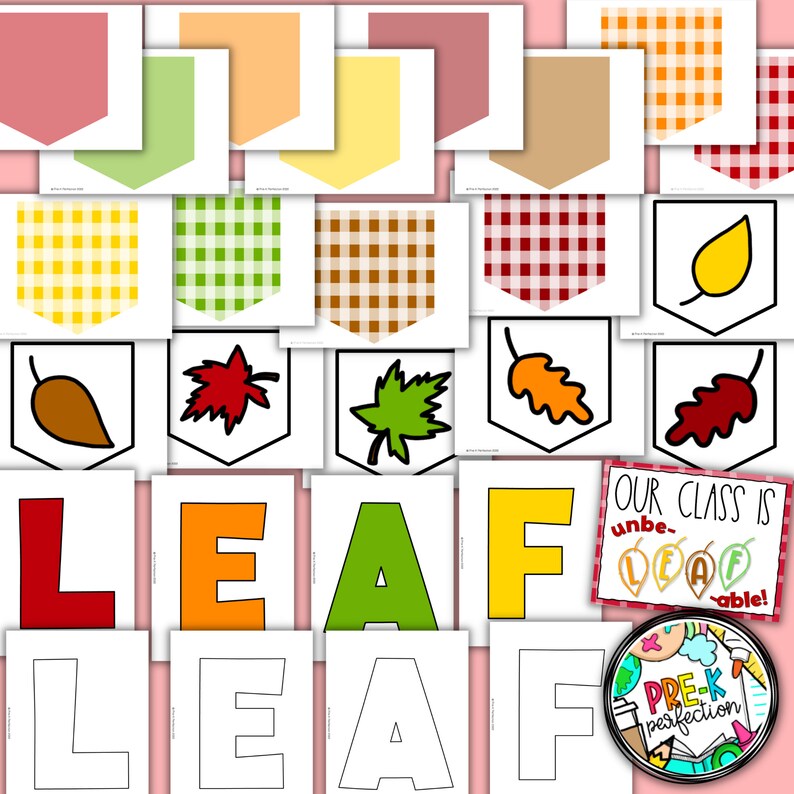 Fall Leaves Bulletin Board Colorful Leaves Bulletin Board - Etsy